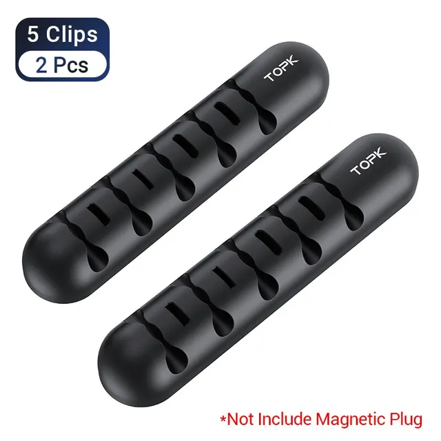TOPK L35 Cable Organizer Magnetic Plug Box Silicone Cable Winder ...