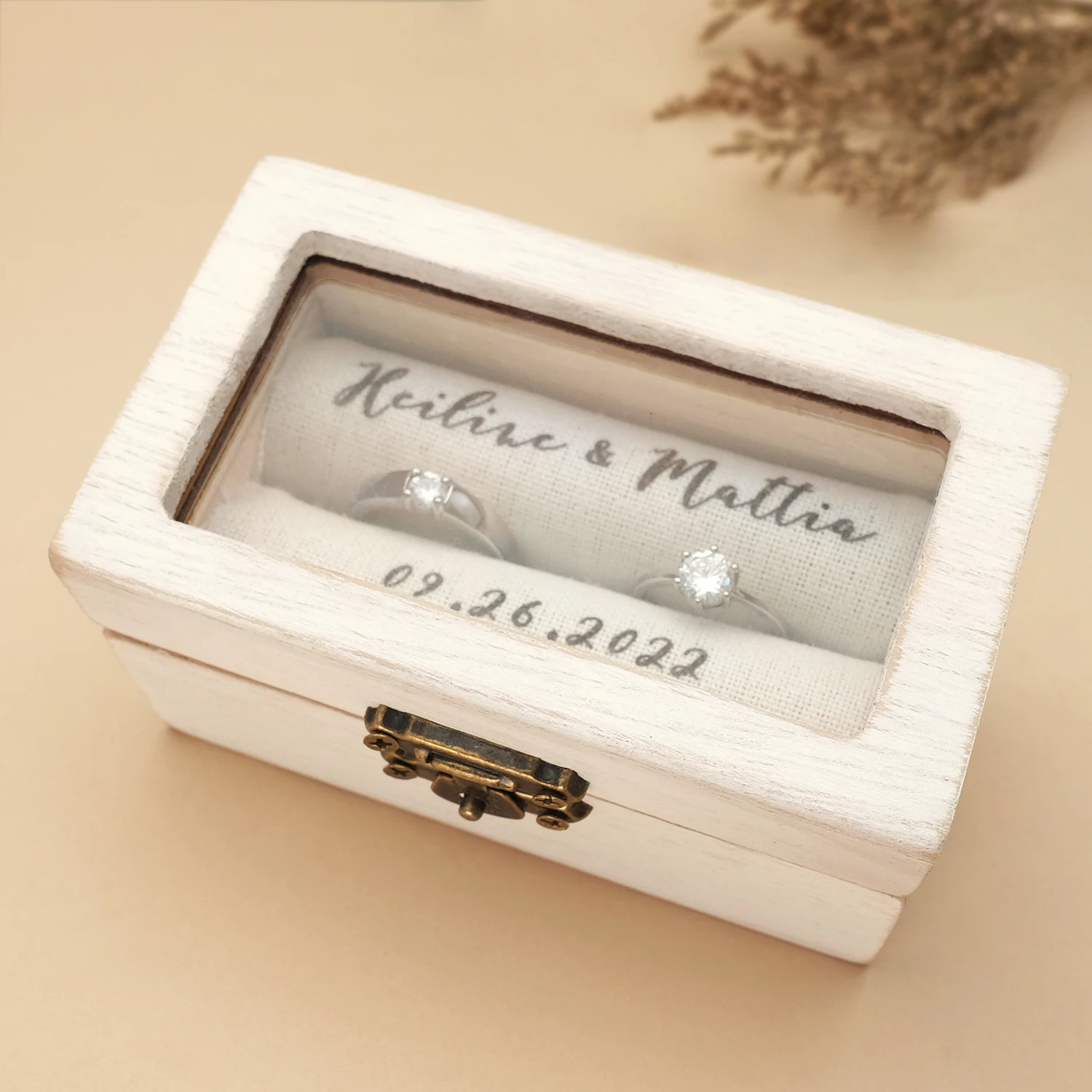 Personalized-Wedding-Rings-Box-Wooden-Box-for-Wedding-Ceremony-Wedding ...
