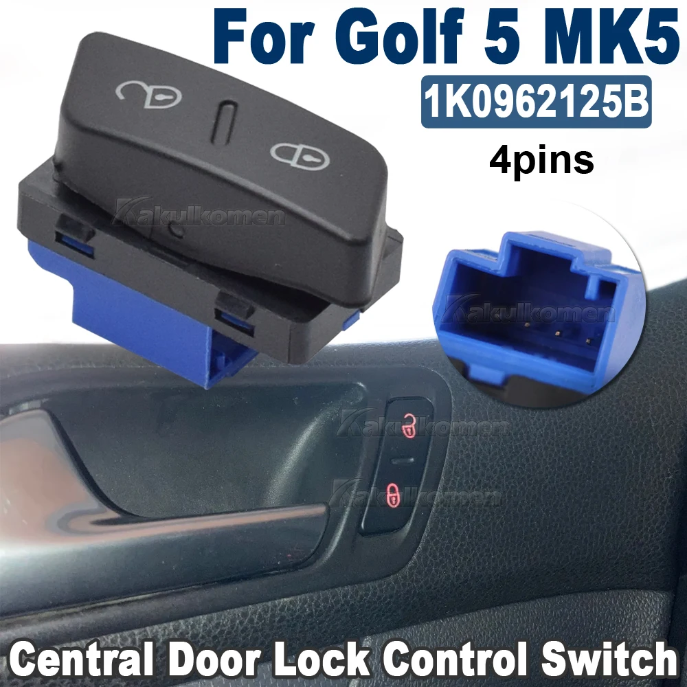 Car-Central-Door-Lock-Control-Switch-Controlling-Button-For-VW-Golf-5 ...