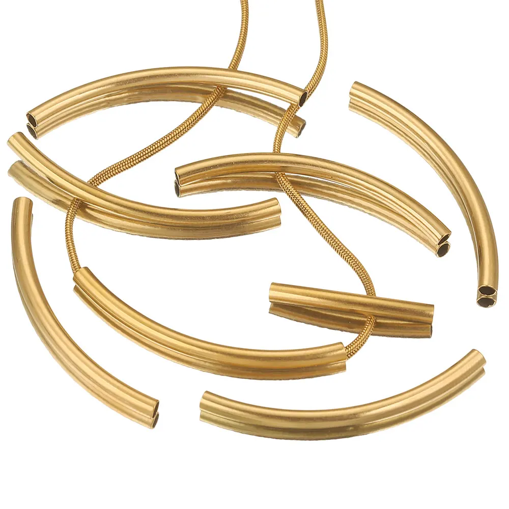 10pcs-Stainless-Steel-Curved-Tube-Jewelry-Making-PVD-Plated-Gold ...