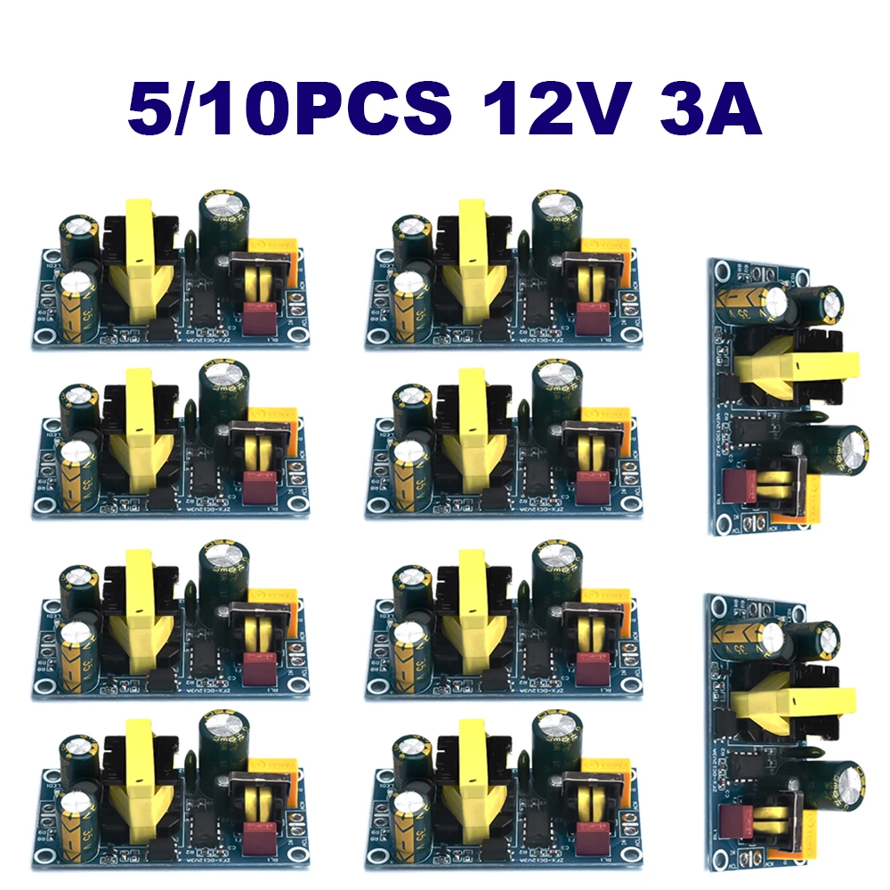 5-10PCS-12V-3A-Switching-Power-Supply-Board-Module-Bare-Board-12W-AC-DC ...