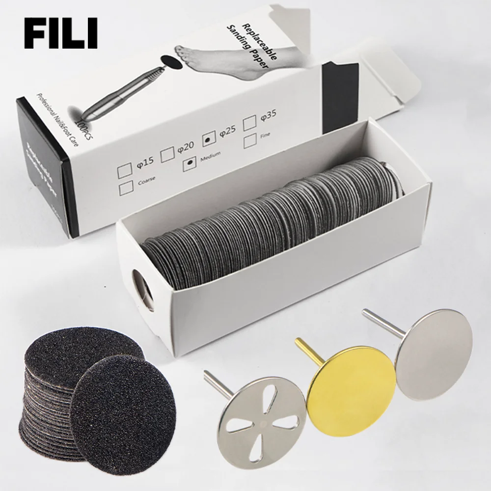 FILI-Discs-Pads-Pedicure-Foot-Rasp-Files-Cuticle-Callus-Remove-Tool-For ...