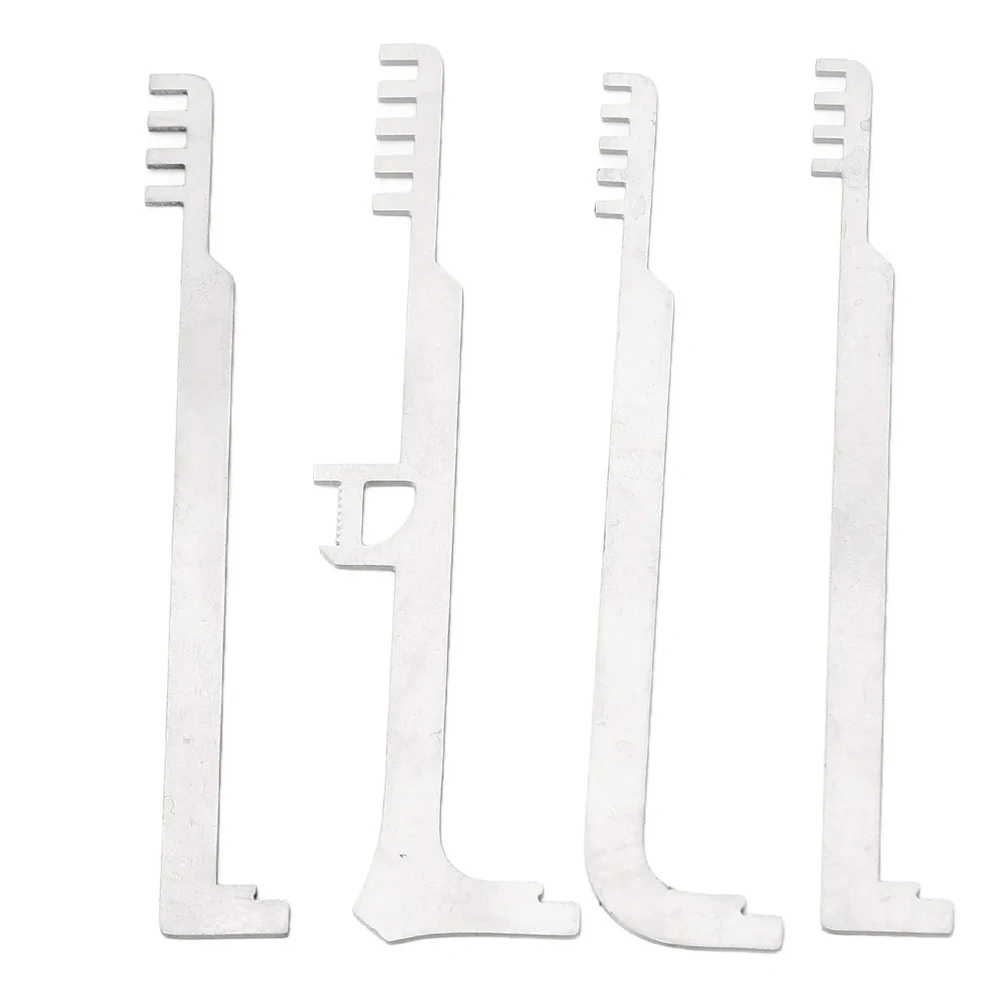 4PCS/SET Comb Picks Comb Lock Picks Metal Teeth Tools Pick Combs ...