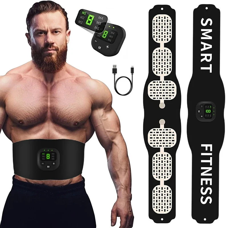 EMS-Muscle-Stimulator-Massage-ABS-Abdominal-Trainer-Belt-Slimming ...