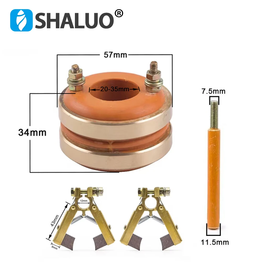 2-Way-Alternator-Generator-Copper-Ring-Carbon-Brush-Holder-Assembly ...