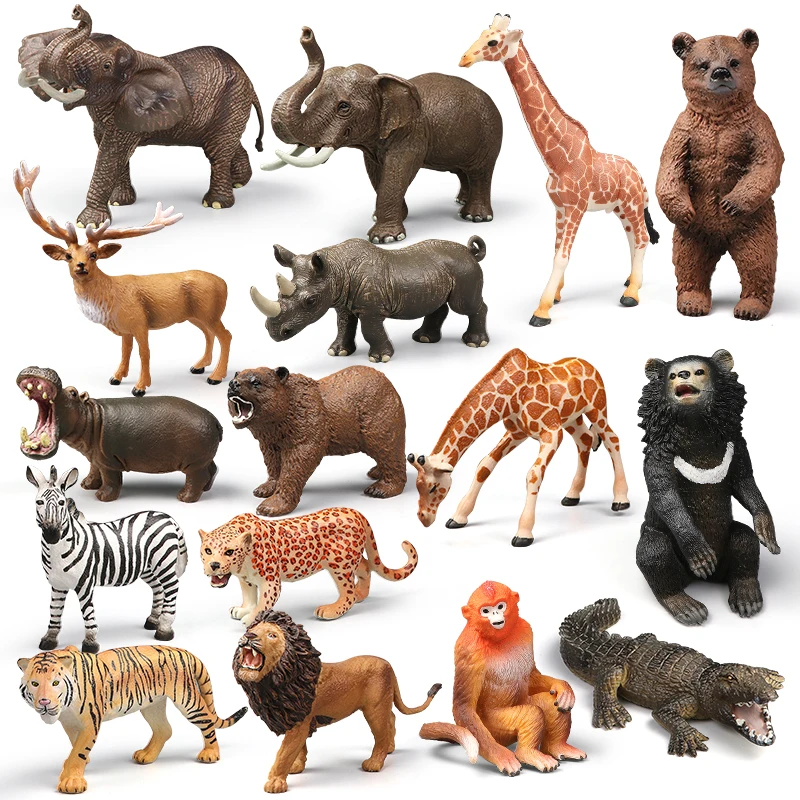 High-Quality-Wild-Animals-Model-Tiger-Lions-Elephants-Zebra-Action ...