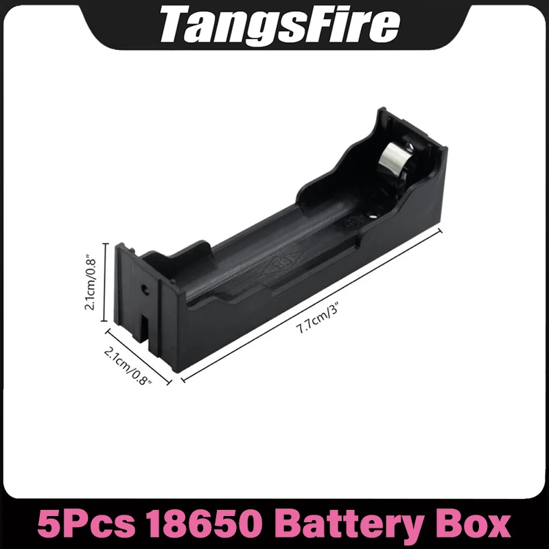 5Pcs-1Slots-18650-Lithium-Battery-3-7V-Storage-Box-DIY-Extension ...