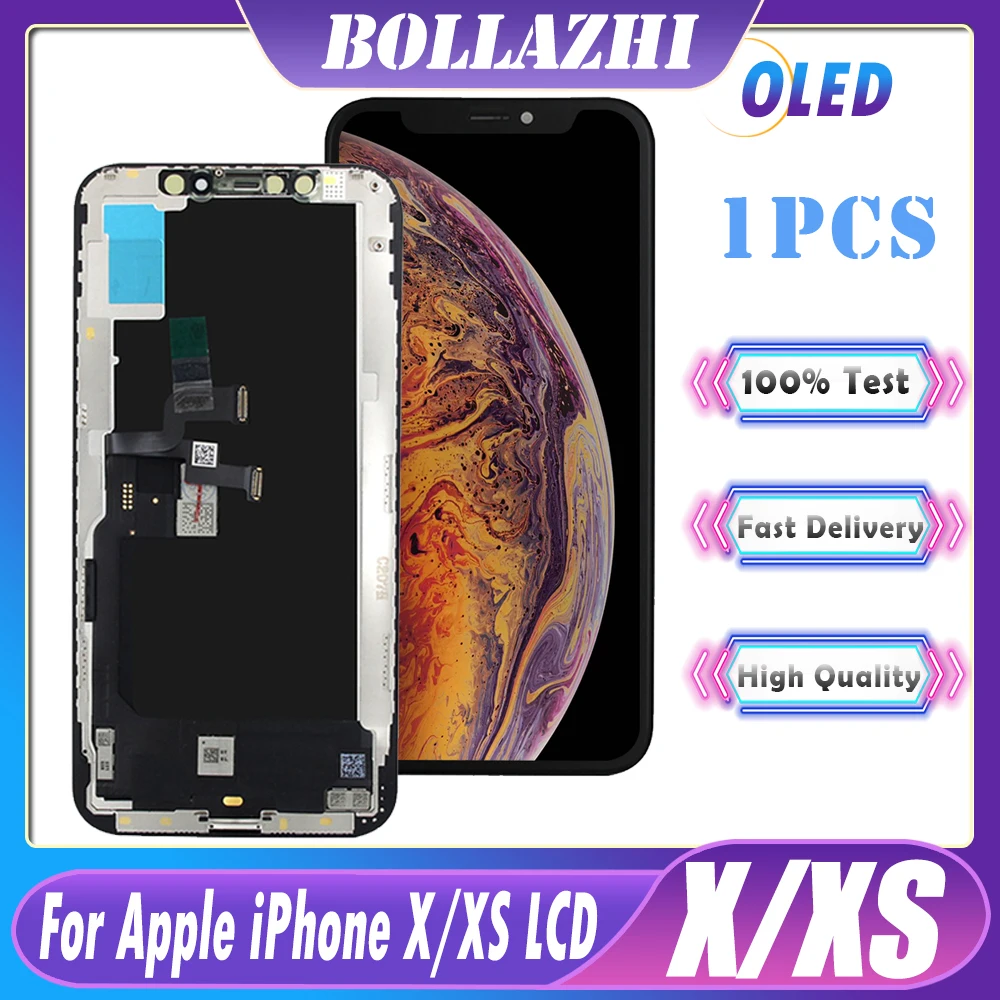 5-8-OLED-For-iPhone-10-Display-LCD-iPhone-X-Screen-A1901-A1865-A2097 ...