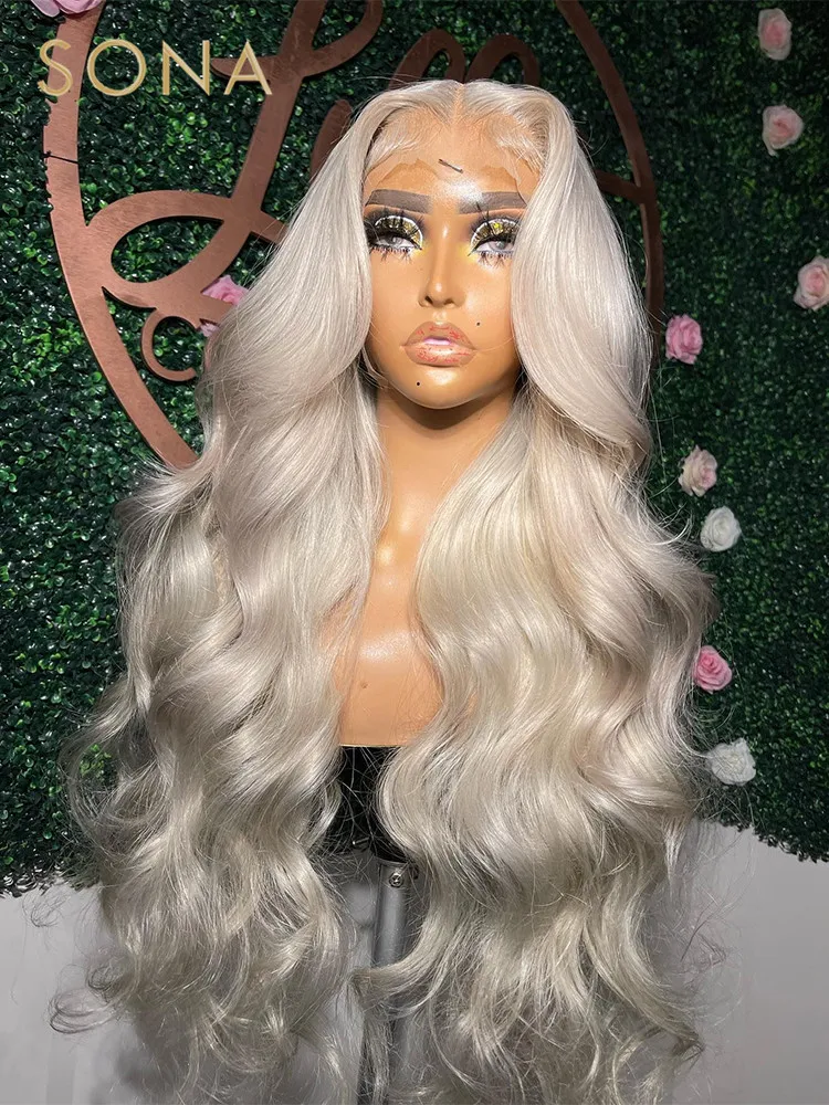 Platinum-Ash-Blonde-Colored-Lace-Front-Wig-Pre-Plucked-13X6-HD ...