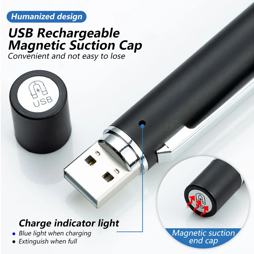 Rechargeable Medical Handy Pen Light Mini Nursing Flashlight LED Torch ...