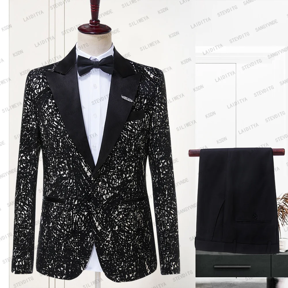 Latest-Design-Fashion-Men-Suits-Black-Artistic-Slim-Fit-2-Piece ...