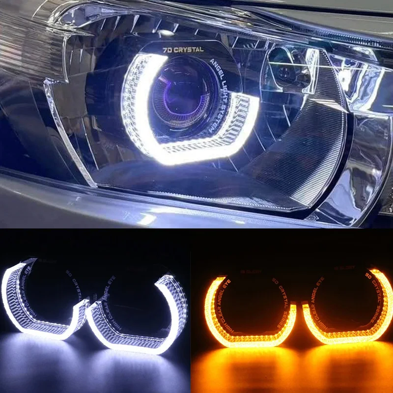 Angel-Eyes-Bi-LED-2-5inch-3inch-Projector-Shroud-For-Hella-Q5-Lenses ...