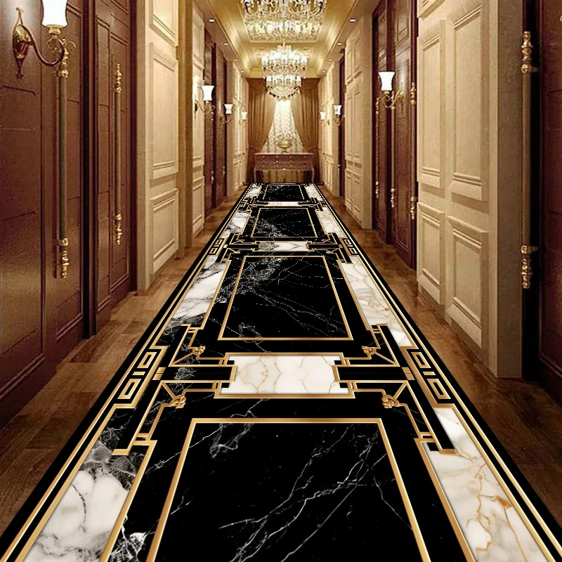 European-Style-Luxury-Long-Corridor-Carpet-Non-slip-Hotel-Passageway ...