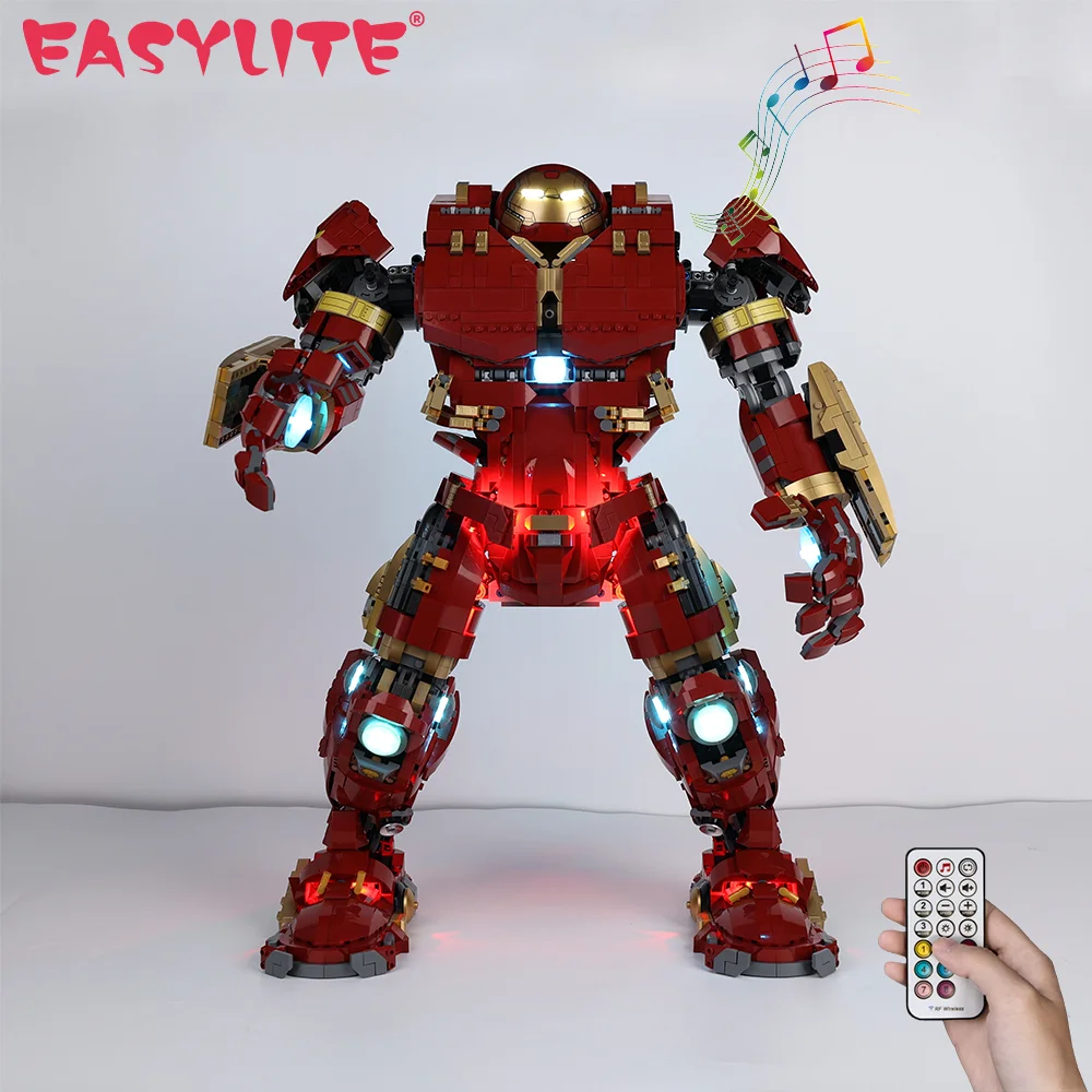 The-Iron-Man-Building-Blocks-Set-para-Crian-as-Kit-de-Luz-LED-Hulk ...