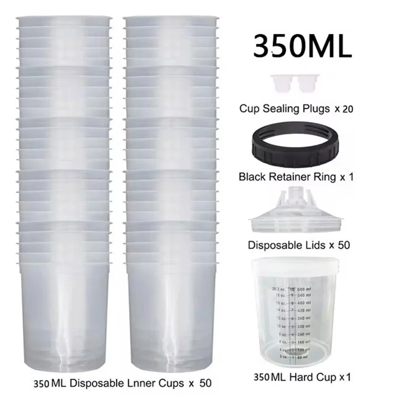 SUTU-50PCS-350-600-800ML-Disposable-Paint-Cup-Spray-Gun-Cup-Paint ...