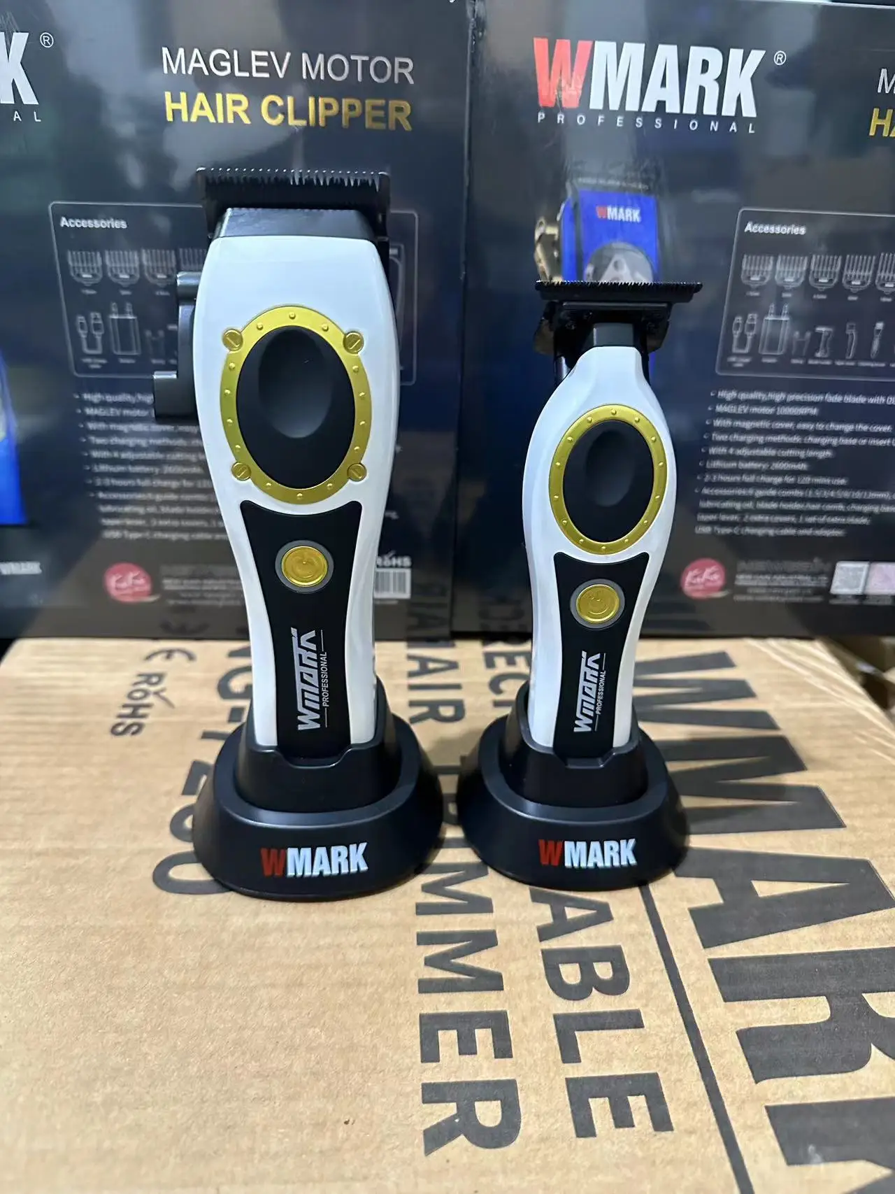 WMARK-Electric-Hair-Clippers-para-Salon-Oil-Head-Finishing-Hot-Charging ...
