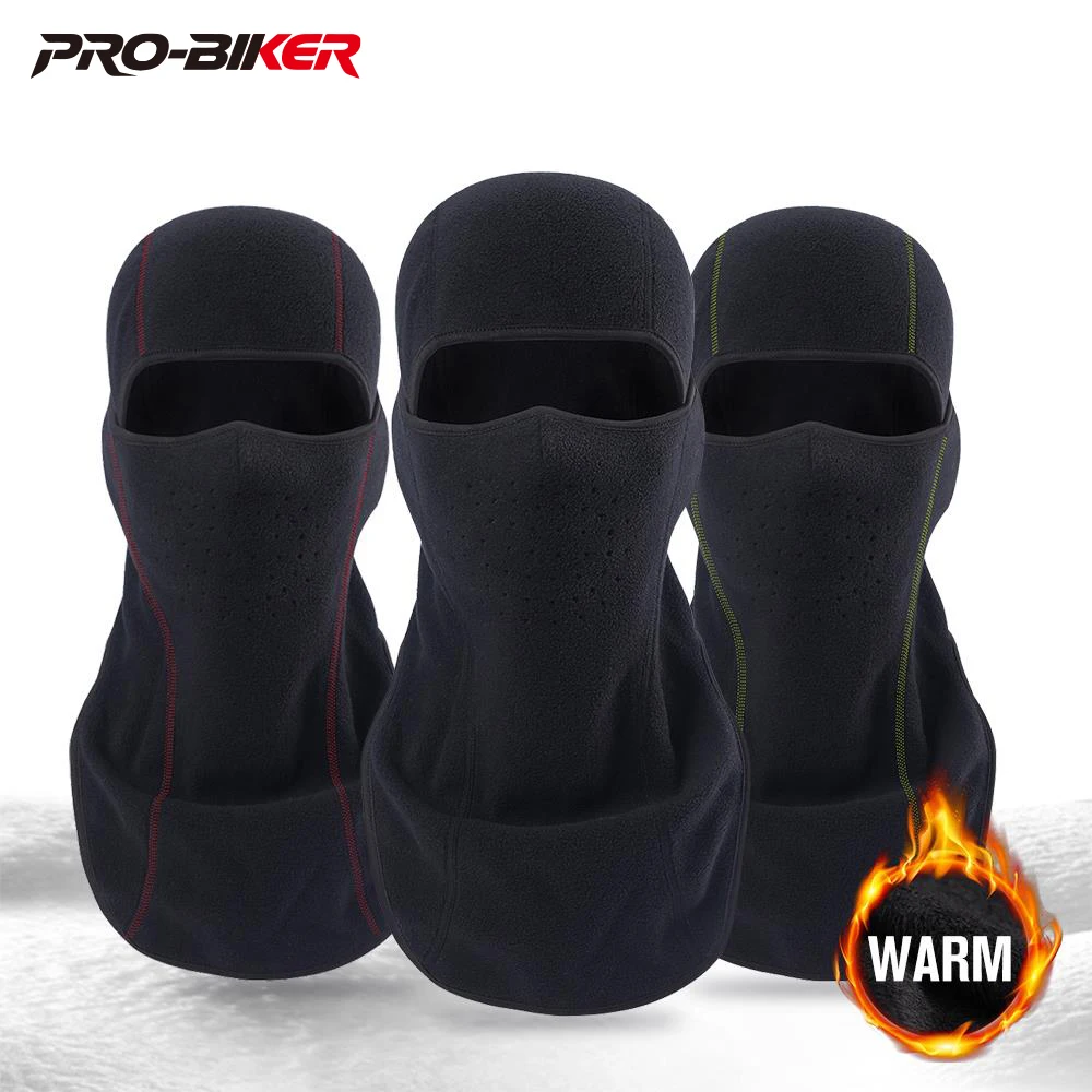 Motorcycle Face Mask Shawl Autumn Winter Thermal Fleece Face Shield ...