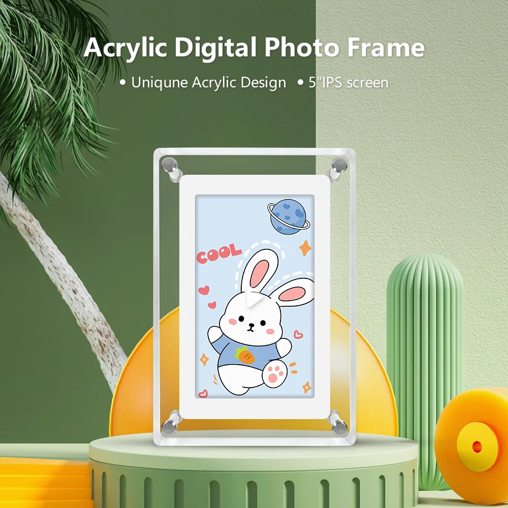 5-Inch-Digital-Picture-Frame-Acrylic-Video-Frame-4GB-Memory-1200mAh ...