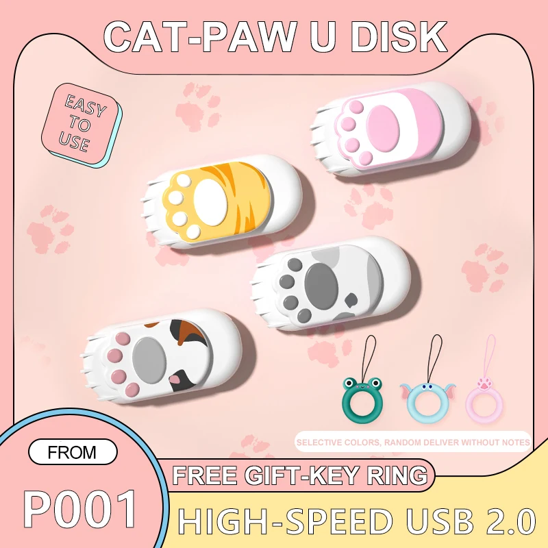 U-H-P001-USB-Pen-Drive-Cartoon-Cat-Paw-Pendrive-8GB-16GB-32GB-64GB ...