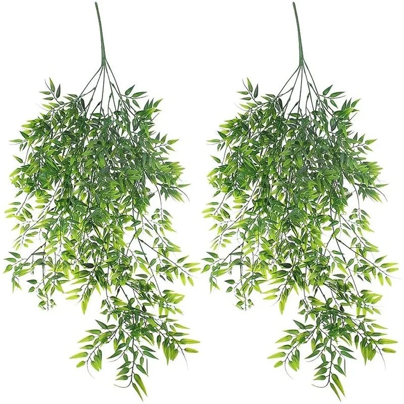 2pcs-85cm-5-Branch-Artificial-Plant-Flower-Garland-Wall-Hanging-Bamboo ...