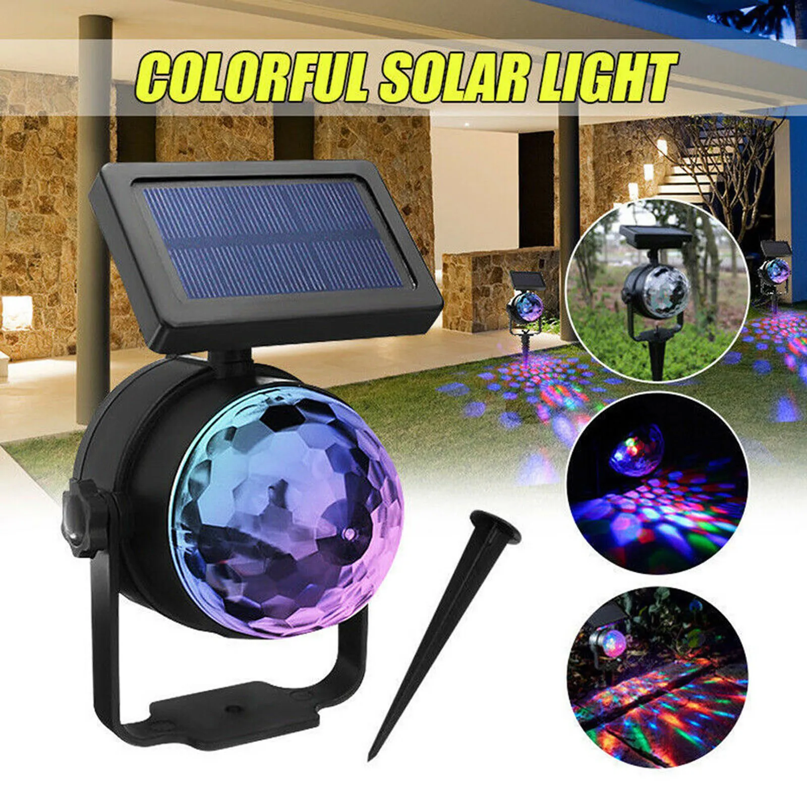 Outdoor-Solar-LED-Strobe-Lamp-Disco-Lights-DJ-RGB-P-tio-Jardim-Rose ...