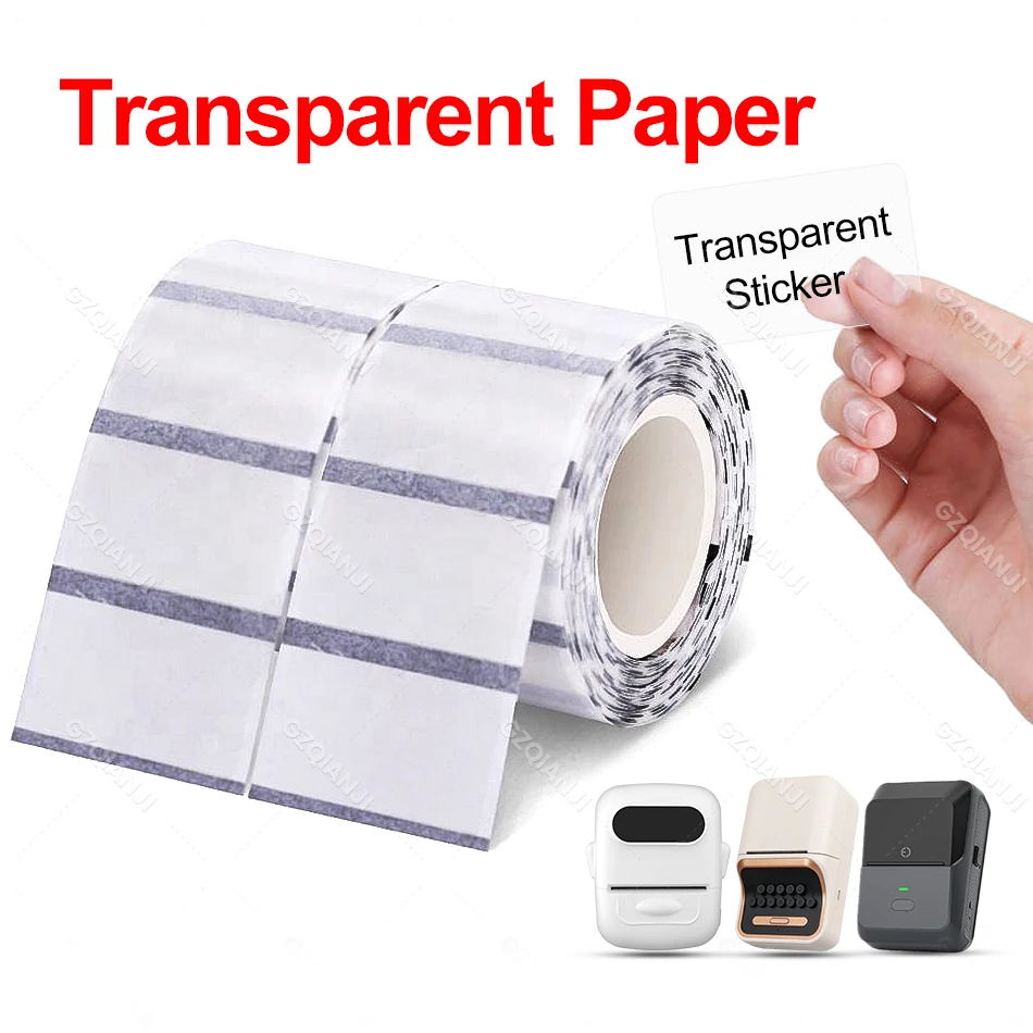 20-50mm-Transparent-Thermal-Label-Paper-Roll-Tag-Price-Food-Stickers ...