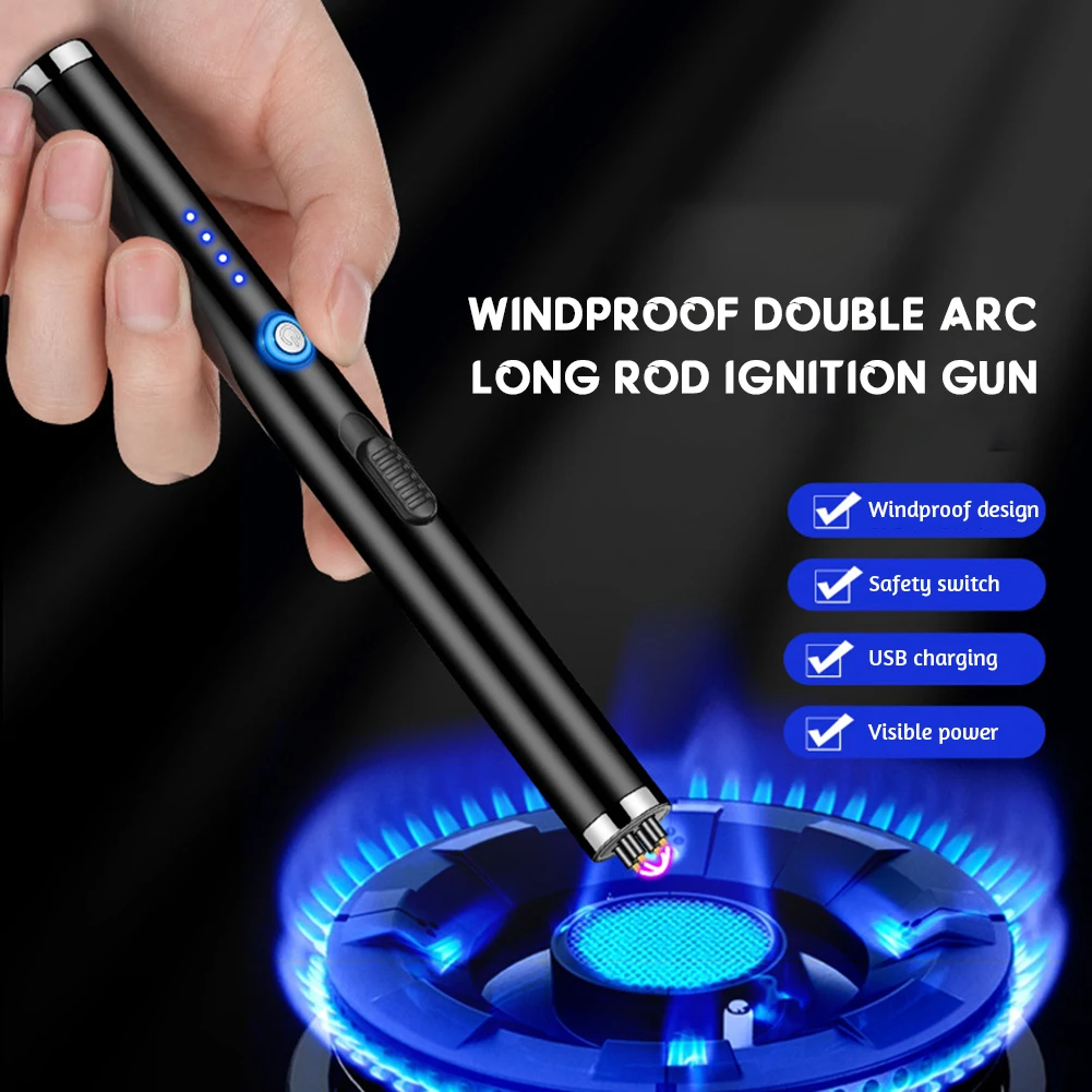 Powerful-Curved-Arc-Charging-Ignition-Stick-Safety-Wind-Proof-Ignition ...