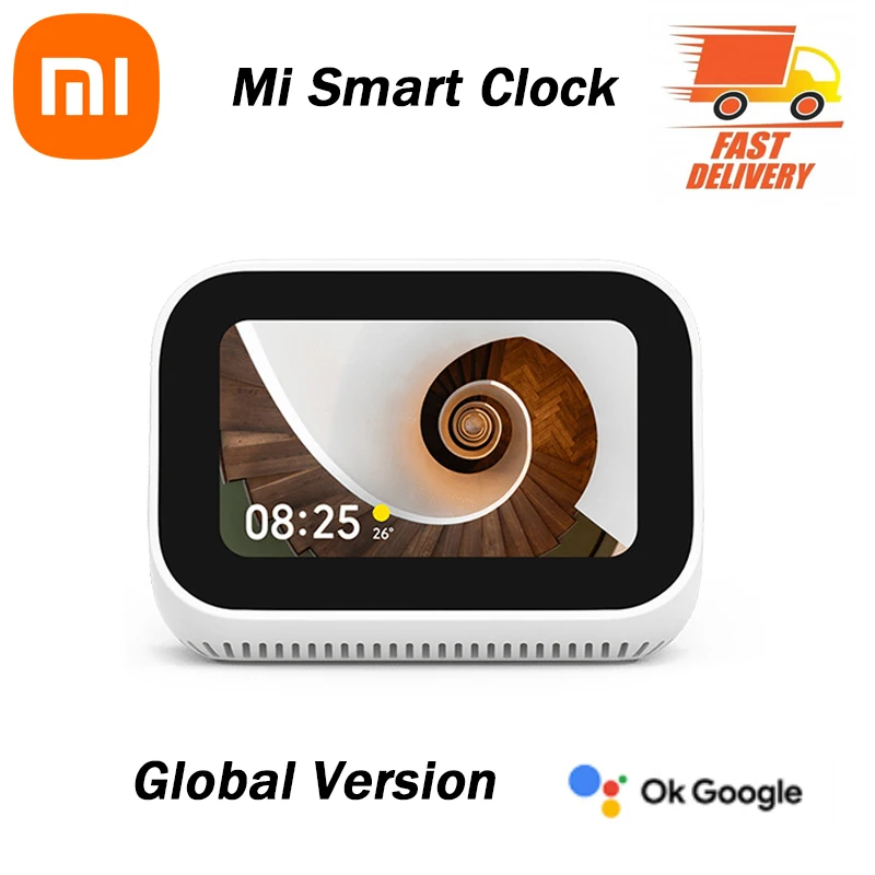 Global-Version-Xiaomi-Mi-Smart-Clock-AI-Touch-Screen-Display-Speaker ...