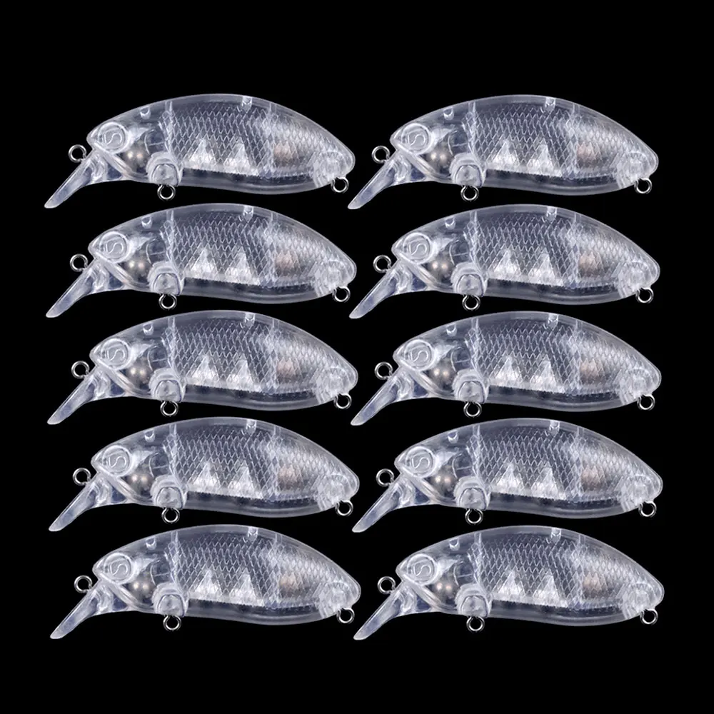 HENGJIA 20pcs Unpainted Fishing Lure Body 6CM 8.3G #6 Crankbait ...