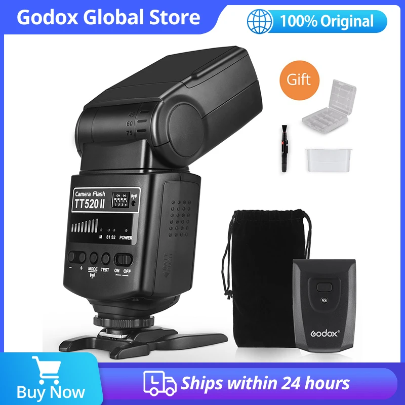 Godox TT520 II Flash TT520II with Build-in 433MHz Wireless Signal ...