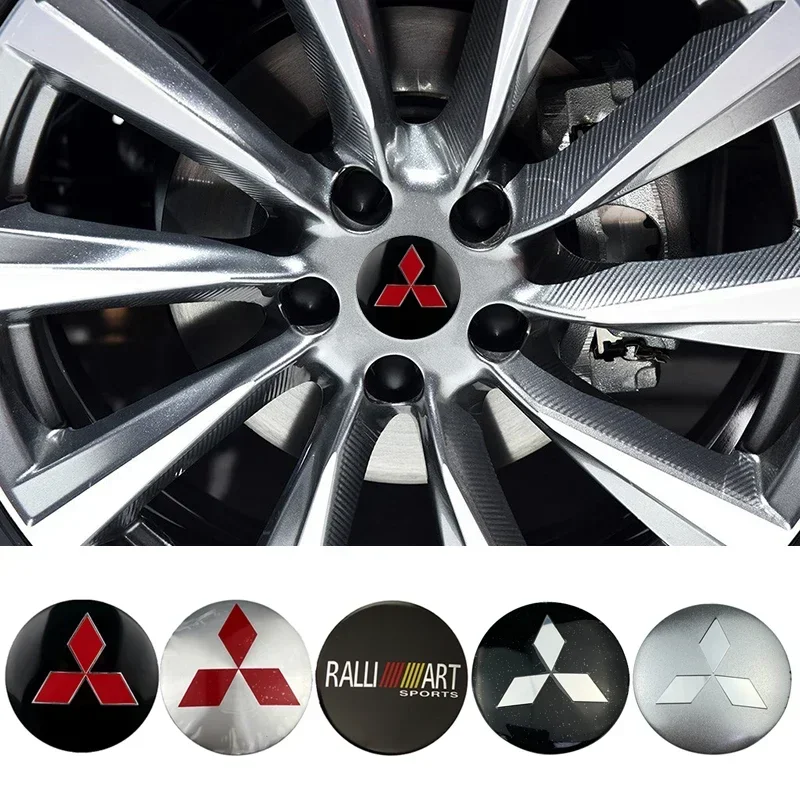 4PCS Car Wheel Hub Center Stickers Decal Emblem For Mitsubishi ASX ...