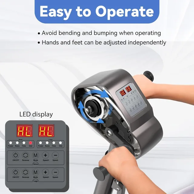 Motorized Pedal Exerciser – Electric Exercise Bike for Legs, Arms, and ...