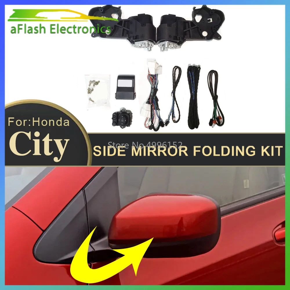 For-HONDA-City-2008-2020-Car-Side-Mirror-Folding-Kit-Rearview-Mirror ...