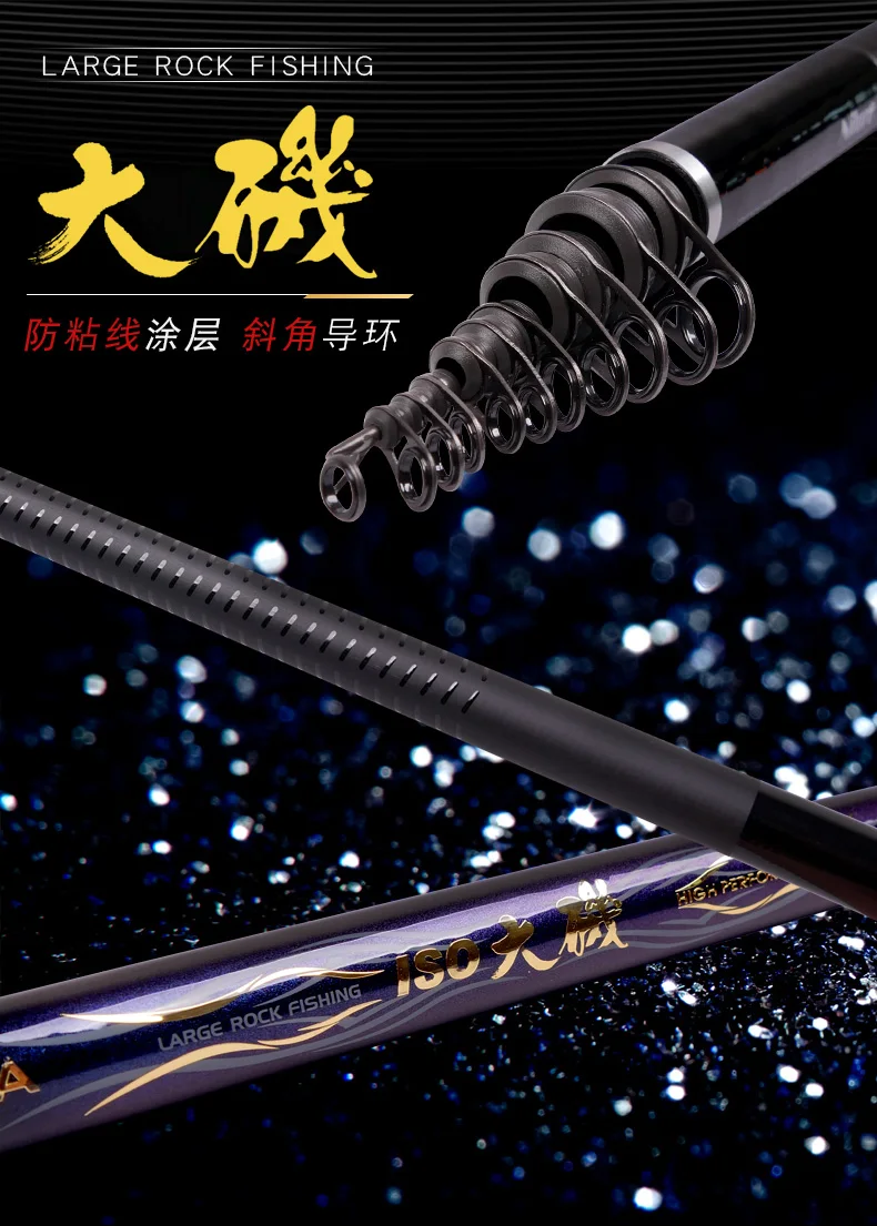 5-3M-ISO-Rod-Fishing-Rod-Large-Rock-Fishing-Rod-Carbon-Fibre-Telescopic ...