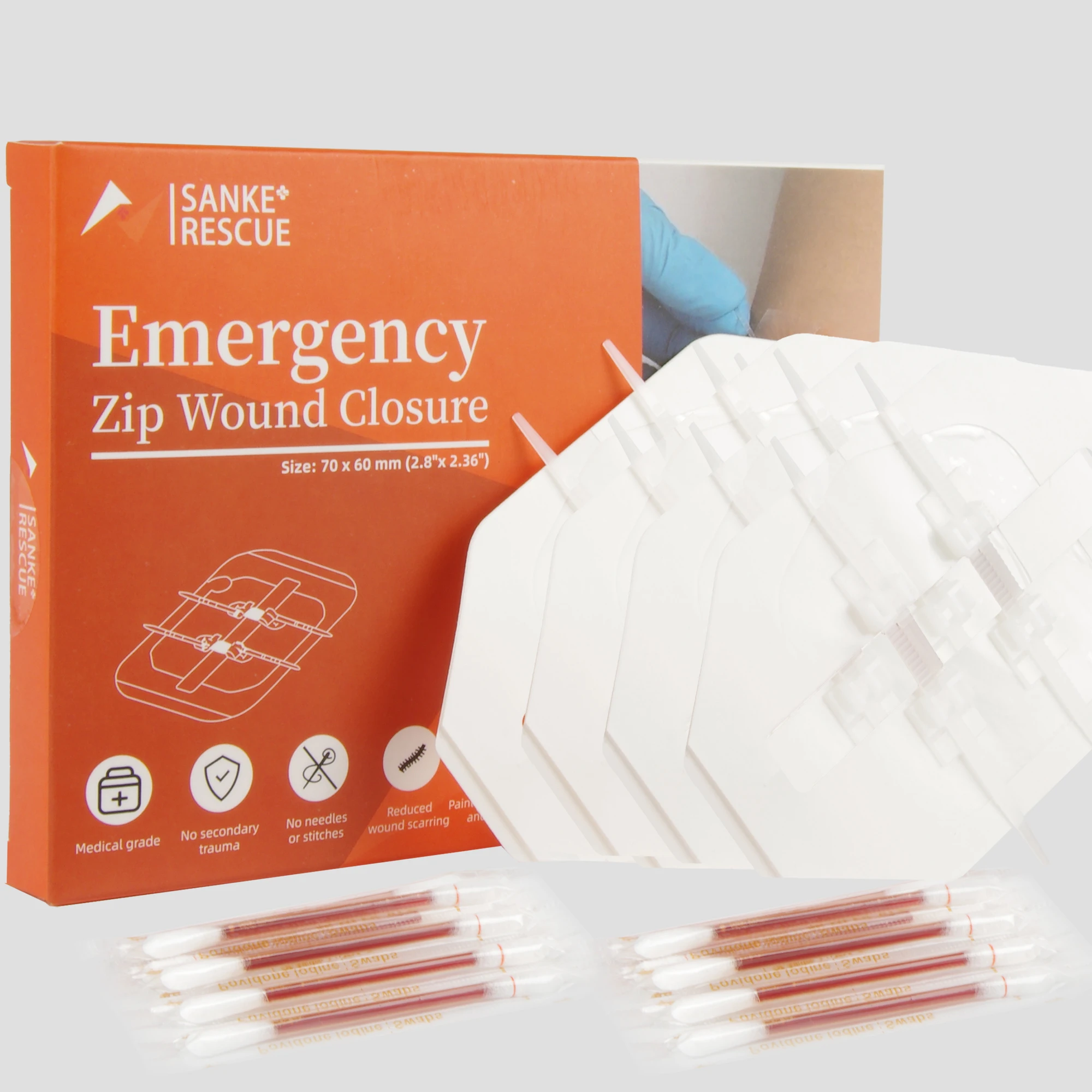 Zipper-Band-aid-Painless-Wound-Closure-Device-Suture-free-Wound ...