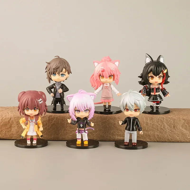 6pcs-set-Hololive-Nijisanji-Anime-Figure-Kuzuha-Kanae-Inugami-Korone ...