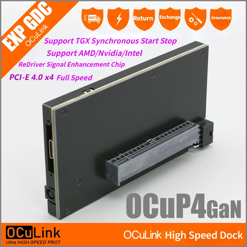 OCuP4GaN-OCuLink-GPU-Dock-Case-w-ReDriver-Chip-PCIE-4-0x4-NVME-M-2 ...