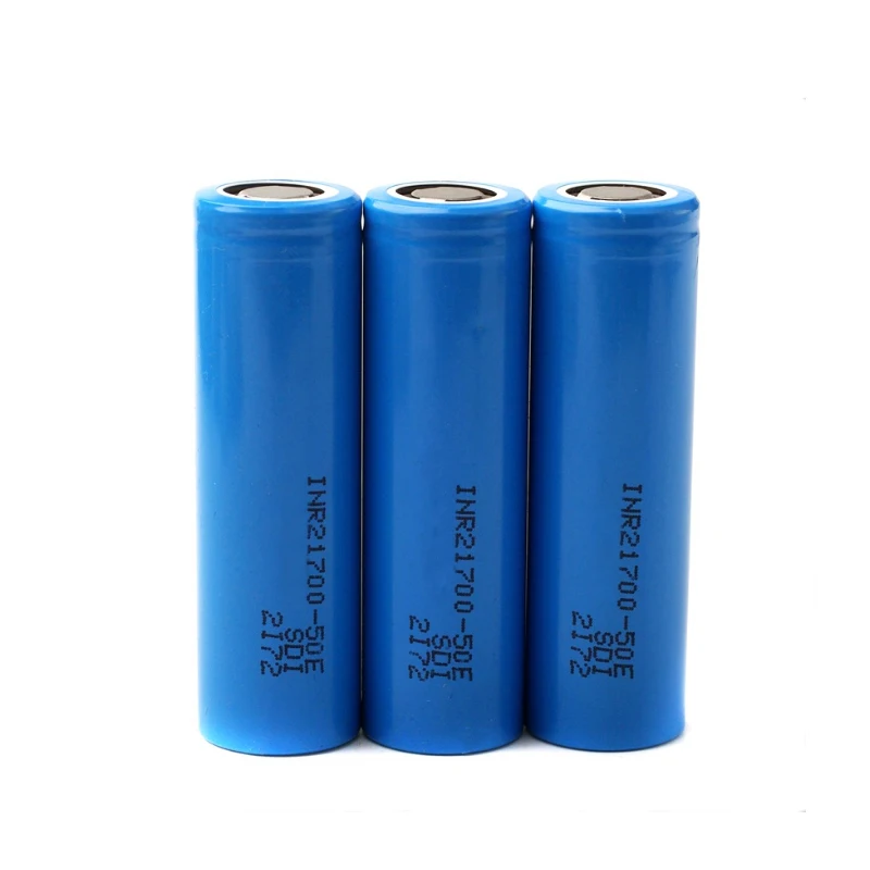 New 3.7V 10A 5000mAh 21700 Cell Battery For INR21700-50E 3500mAh 10A ...