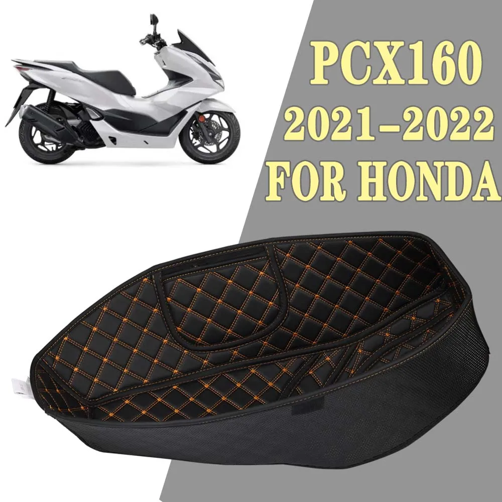 Motorcycle Storage Box Leather Rear Trunk Cargo Liner Protector Seat ...