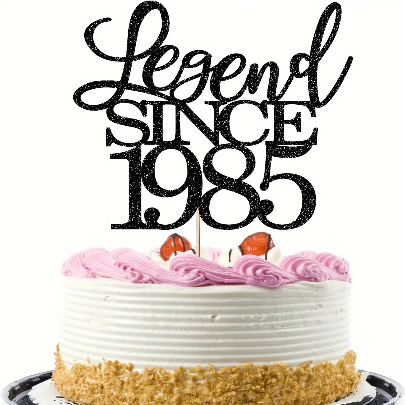 Legend since 1985 Cake Topper, Vintage 1985 Happy 40th Birthday Cake ...