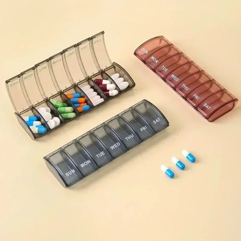 1PC Portable 7 Days Weekly Tablet Holder Pill Medicine Box Storage ...