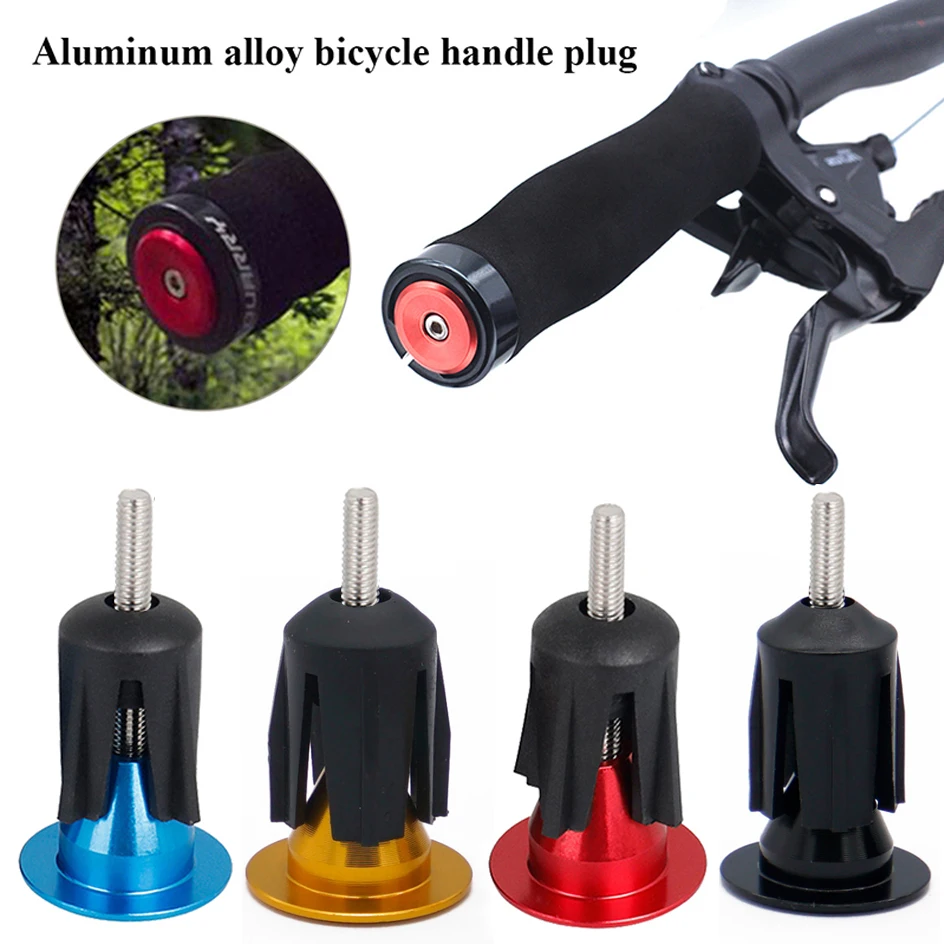 1-Pair-Cycling-Handle-Plug-Mountain-Bike-Grips-Bar-End-Plug-Aluminum ...