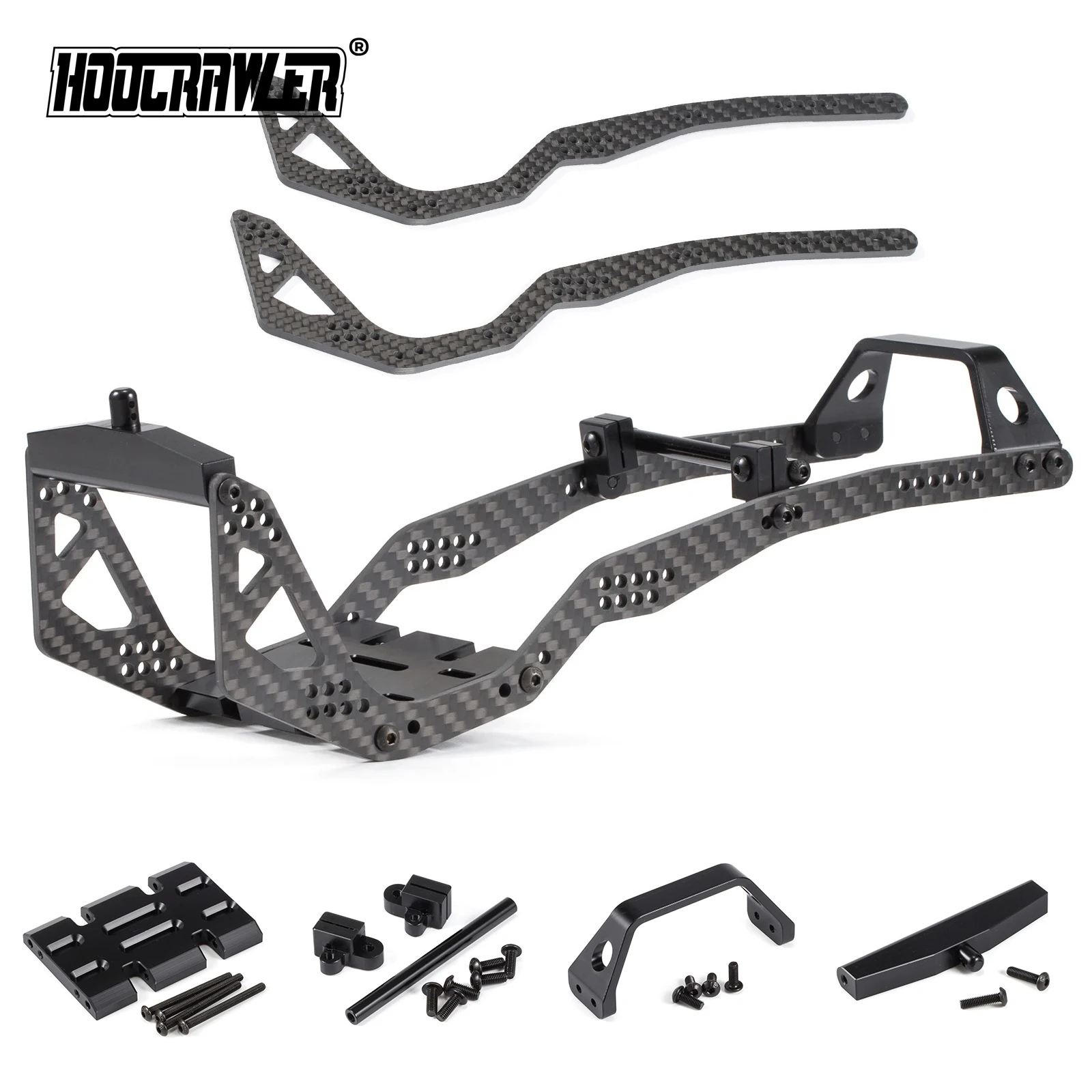 Suspension Link Set and High Clearance Carbon Fiber LCG Chassis Kit ...