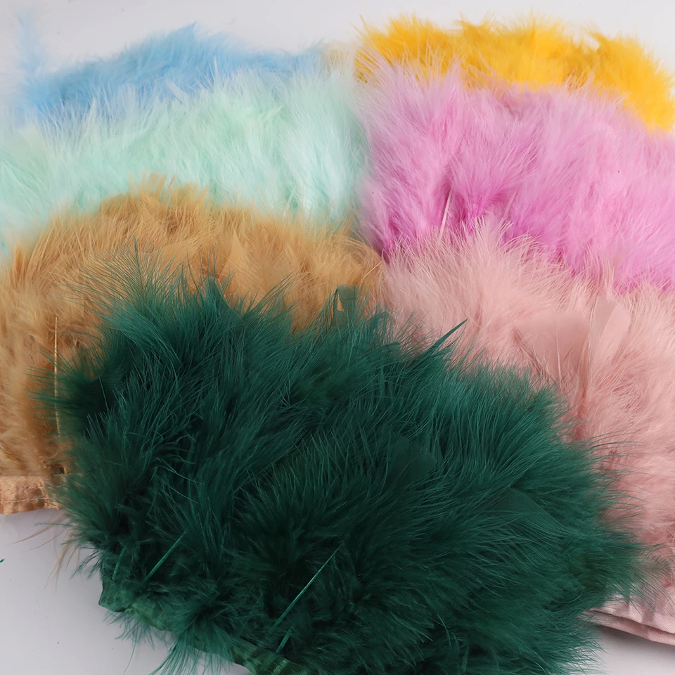 10Meters-Marabou-Feather-Fringe-Ribbon-Turkey-Feathers-Trims-for ...