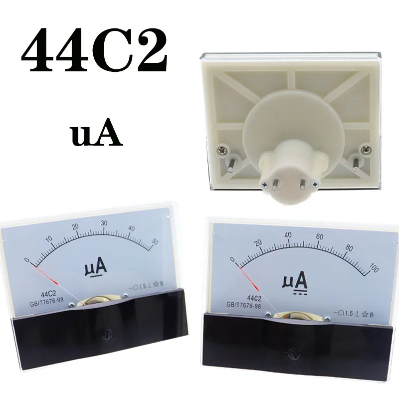 44C2-A DC 0-50uA 100uA 500uA Pointer type DC micro-ampere meter Class 1 ...