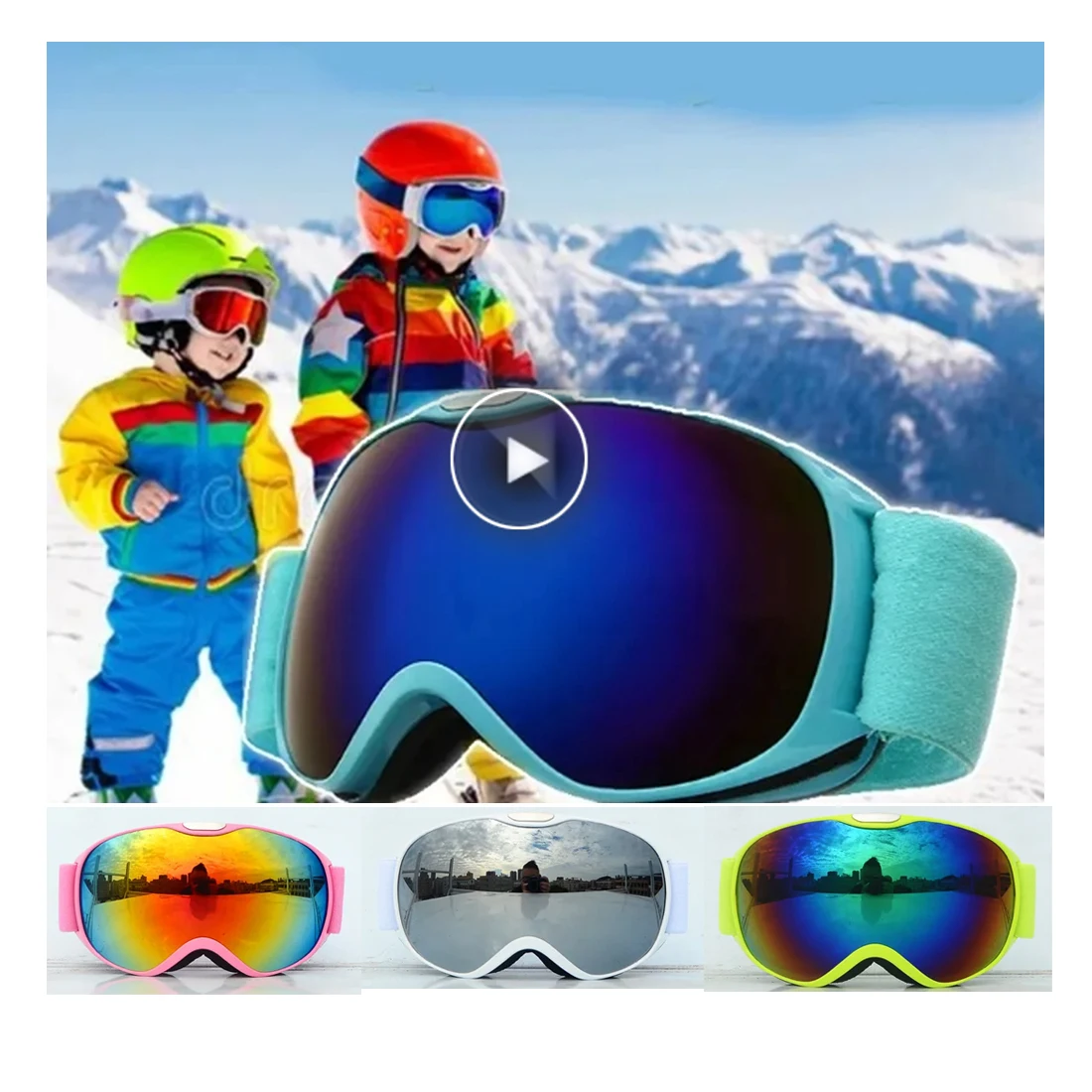children-ski-goggles-Double-anti-fog-high-definition-visual-field ...