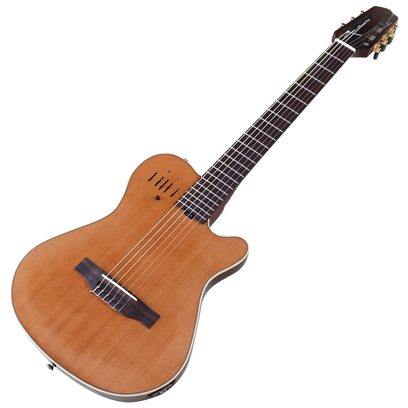 Guitarra-Cl-sica-silenciosa-de-madera-maciza-con-acabado-mate ...