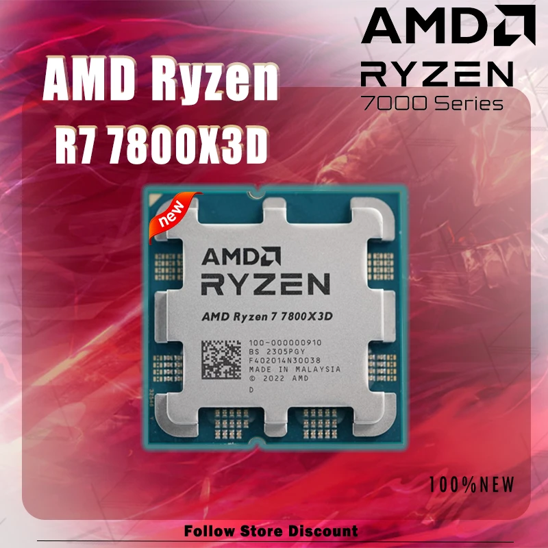 NEW AMD Ryzen 7 7800X3D R7 7800X3D 4.2 GHz 8 Core 16 Thread CPU ...