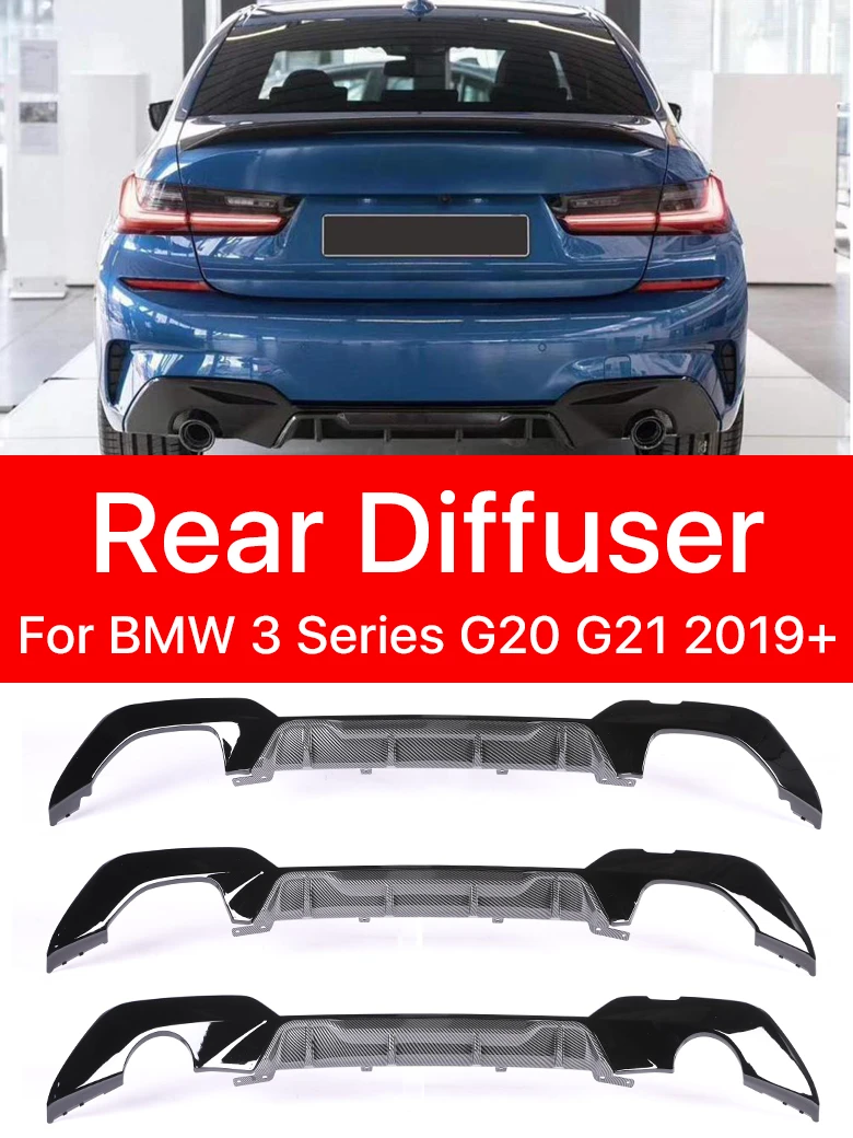 Carbon Fiber Rear Bumper Competition MP Diffuser M Tech M Sport ...