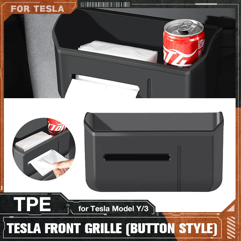 Garbage-Storage-For-Tesla-Model-3-Y-Rear-Seat-Back-Storage-Box-2023 ...
